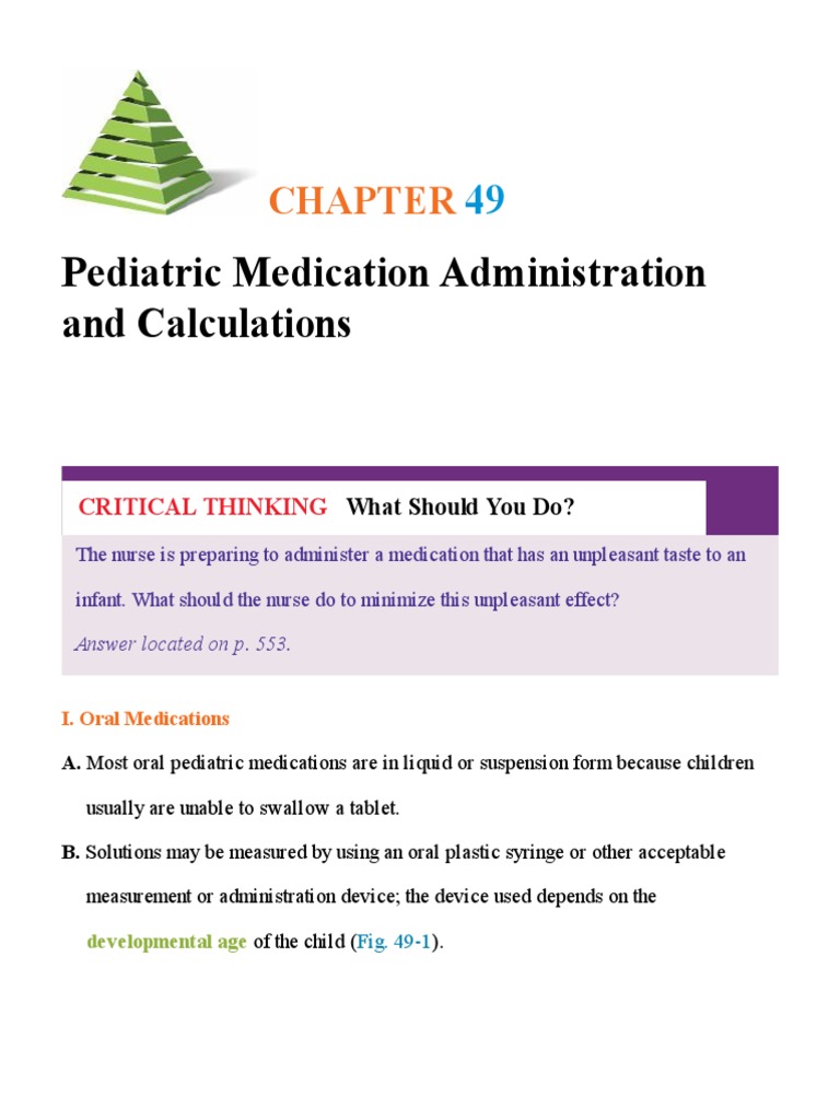 Pediatric Medications | PDF | Intravenous Therapy | Dose (Biochemistry)