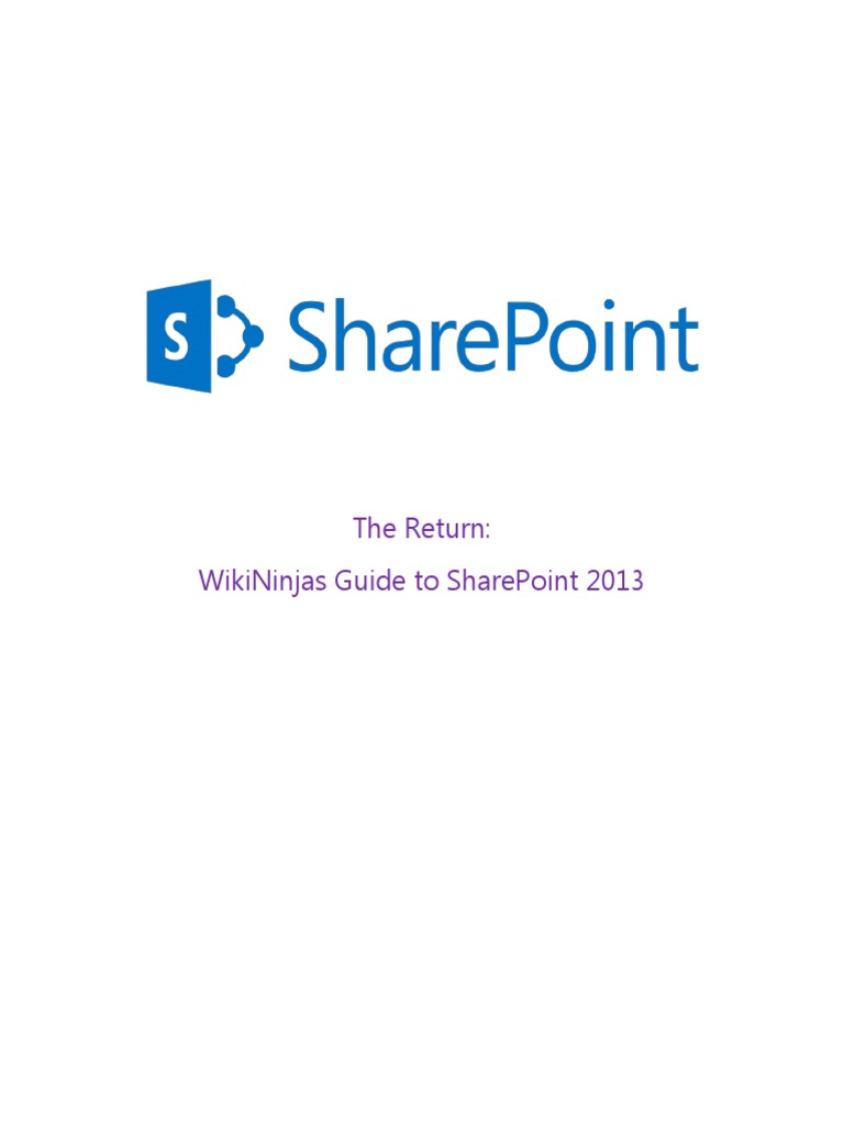 WikiNinjas Guide To SharePoint 2013 - Part II PDF | PDF | Share Point ...