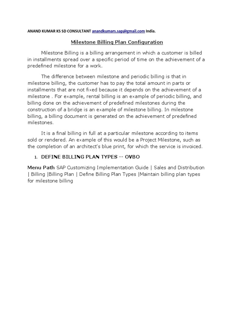 Milestonebillingconfiguration 130903073456 PDF | PDF