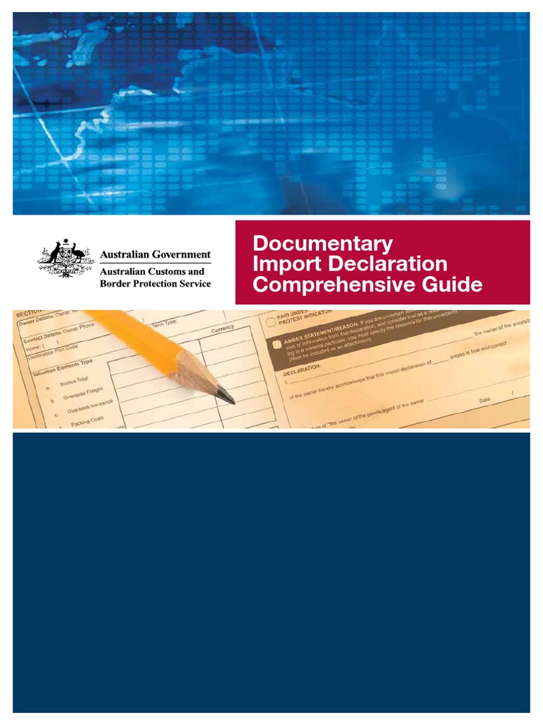 Import Declaration Guide for Australia | PDF