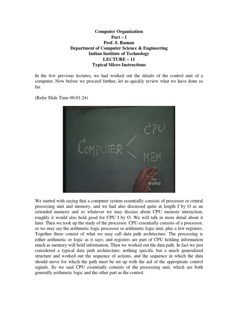 Micro Instruction Format and Types | PDF | Central Processing Unit ...