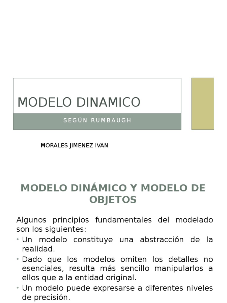 Modelo Dinamico | PDF | Programación orientada a objetos | Cognición