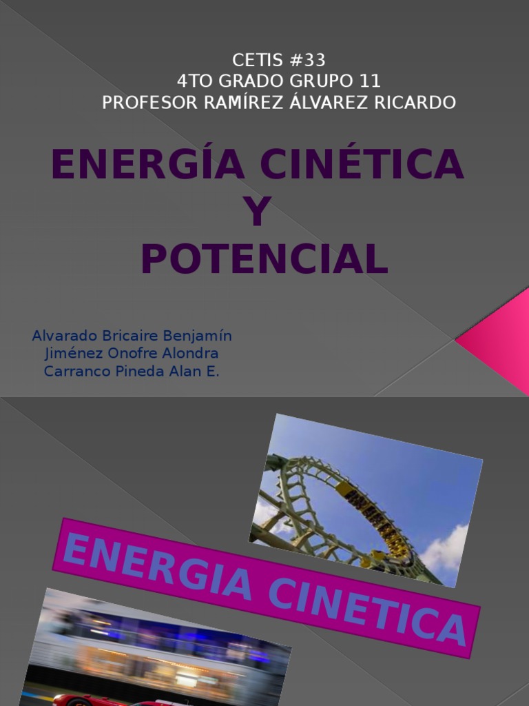 ENERGIA Cinetica y Potencial | PDF | Energía potencial | Energía cinética