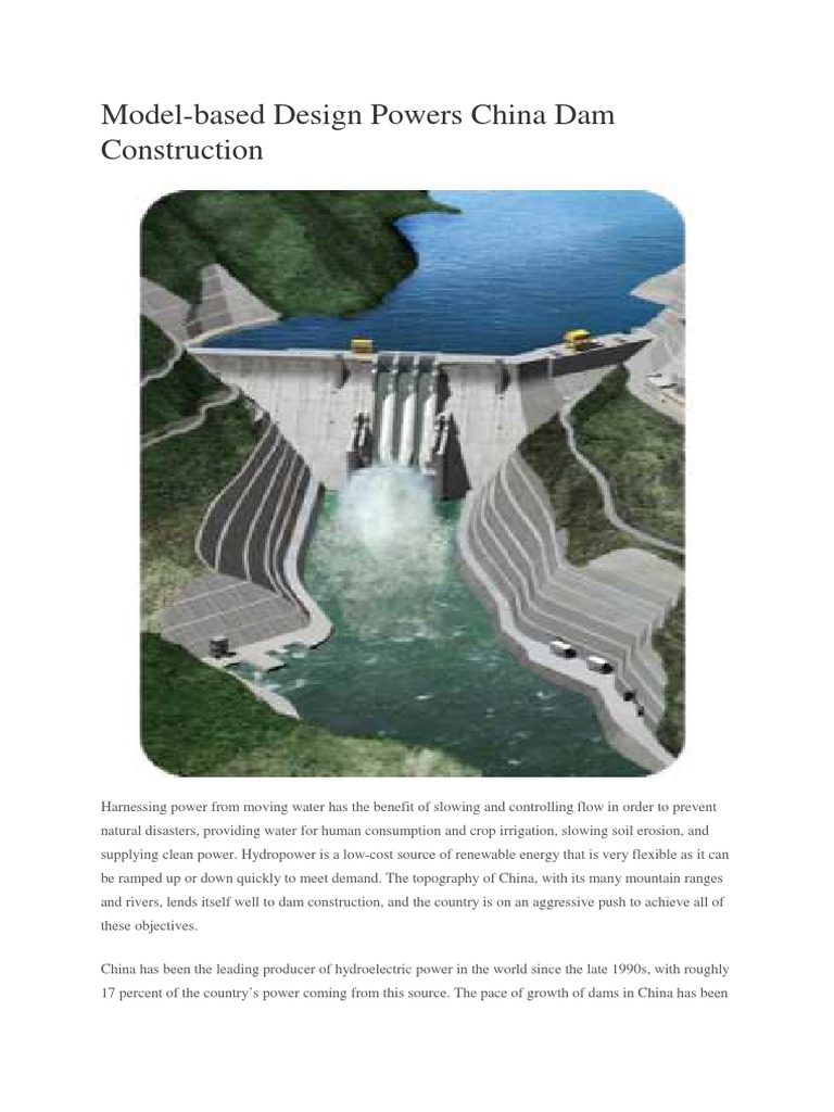 Model-Based Design Powers China Dam Construction | PDF ...
