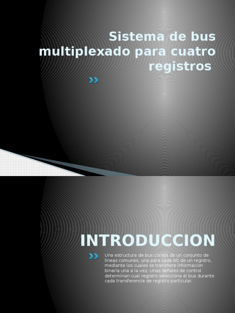 Sistema de Bus Multiplexado para Cuatro Registros | PDF