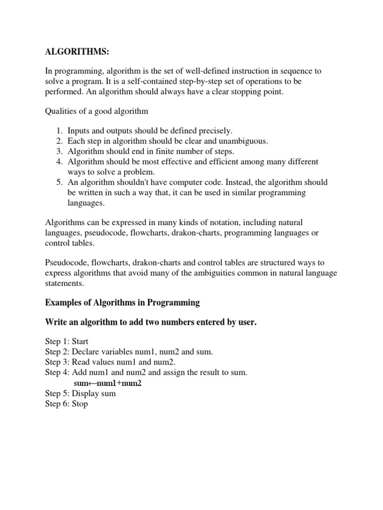 Flowchart and Algo PDF | PDF | Algorithms | Computer Programming Flowchart and Algo PDF | PDF | Algorithms | Computer Programming