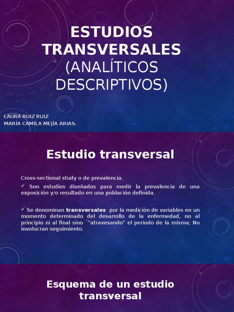 Estudios Transversales o de Prevalencia LR Y CM | PDF | Estadísticas ...