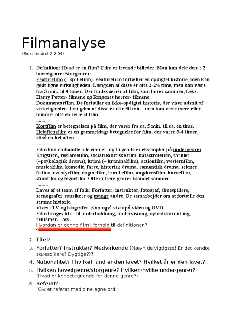 Analysemodeller