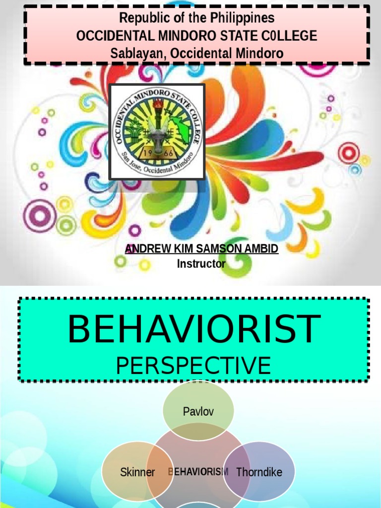 Behaviorist Perspective | PDF | Classical Conditioning | Behaviorism