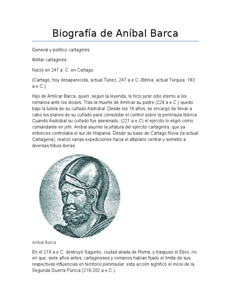 Bibliografía de Aníbal Barca | Hannibal | Antigua Cartago