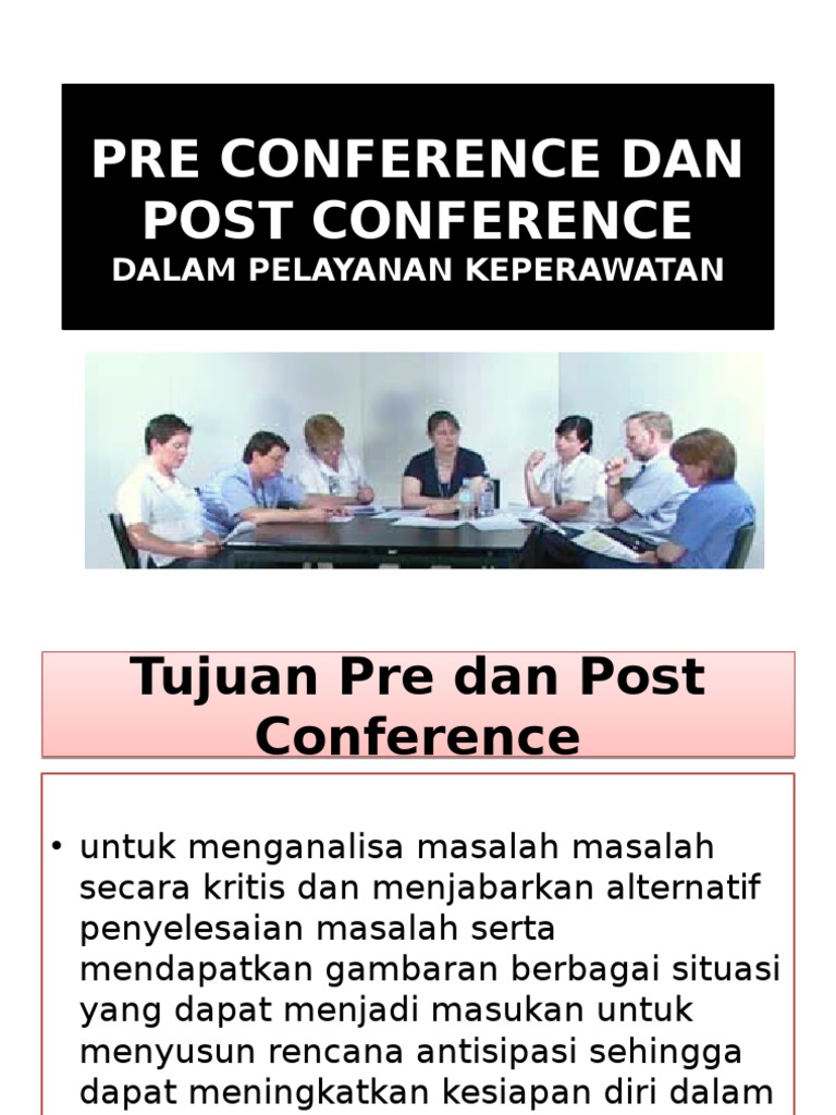 Pre Conference Dan Post Conference | PDF