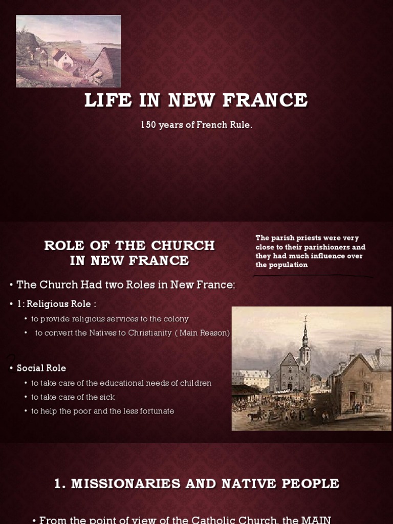 Life in New France | PDF | New France | Society Of Jesus