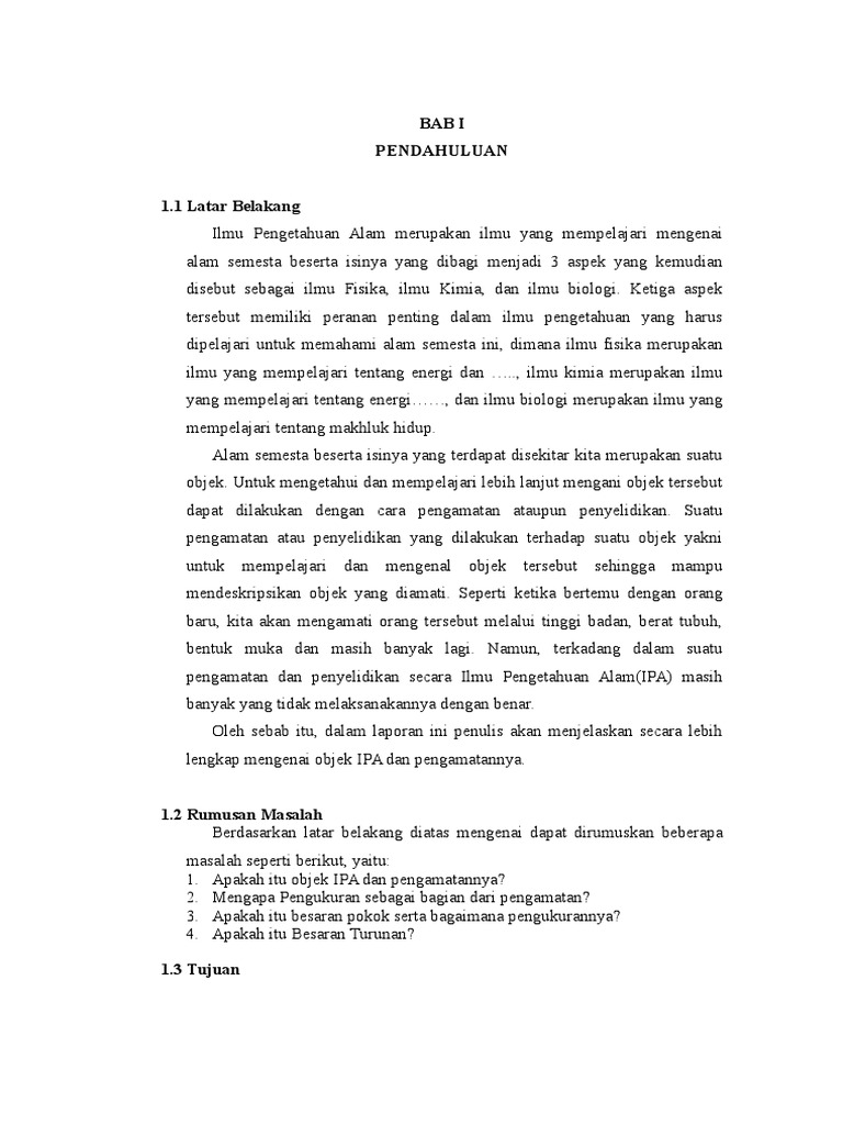 Objek Ipa Dan Pengamatannya | PDF