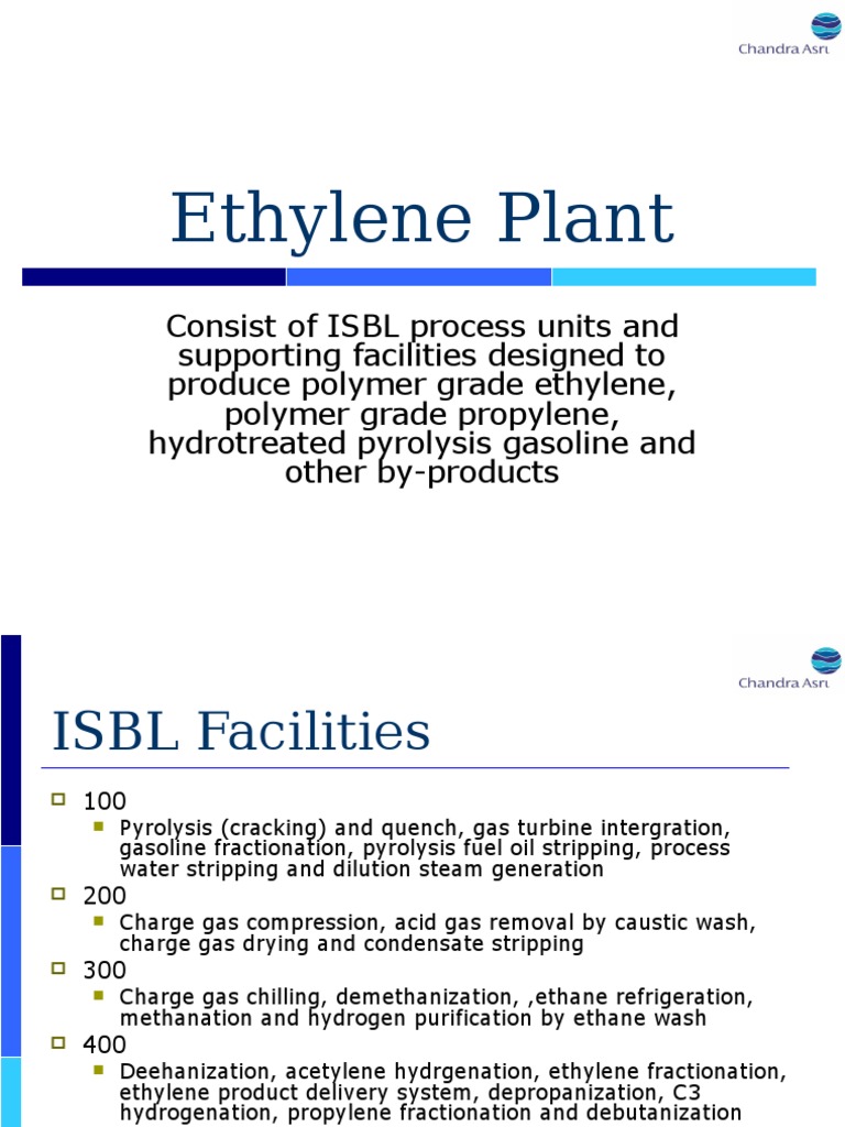 Ethylene Production Process Overview | PDF | Ethylene | Cracking ...