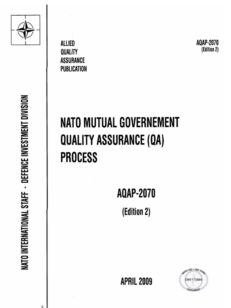 AQAP 2070: NATO Quality Assurance Guide | PDF | Risk Management | Risk