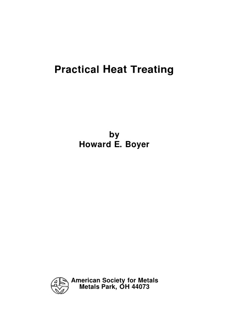 Howard E. Boyer Practical Heat Treating 1984 PDF | PDF | Annealing ...