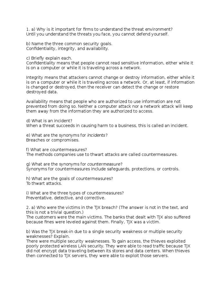 Corporate Computer Security Chapter 1 | PDF | Denial Of Service Attack ...