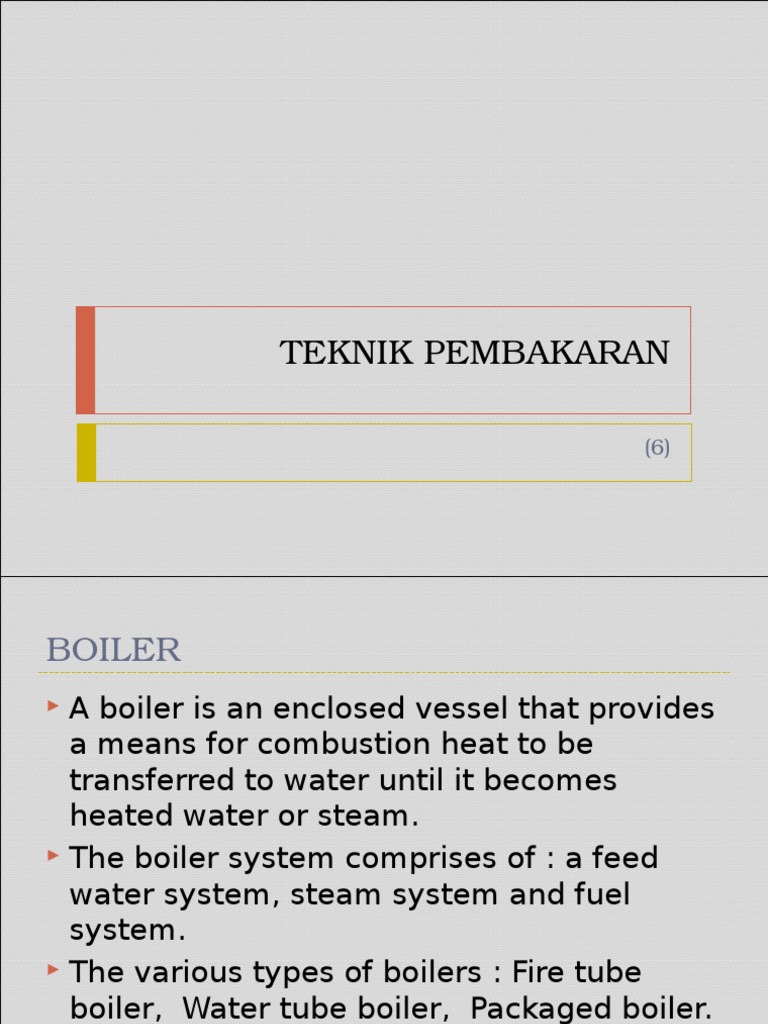 T Pembakaran | PDF | Boiler | Cogeneration