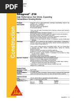 Sikagrout®-114 Sa: Product Data Sheet | PDF | Rust | Concrete