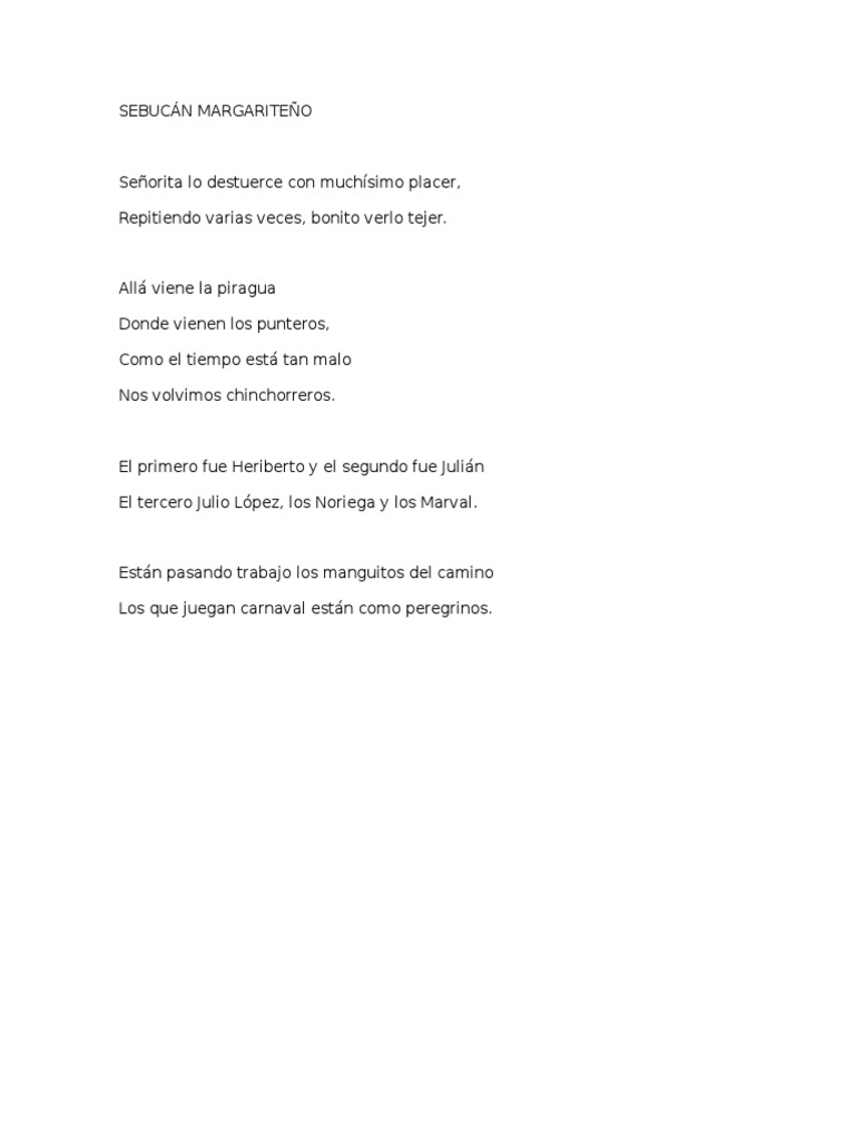 Sebucán Margariteño | PDF | Arte