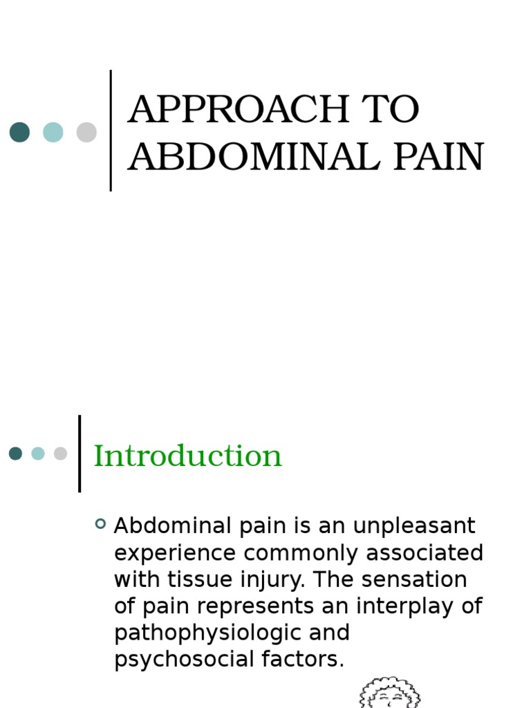 Approach to Abdominal Pain | Pain | Abdomen