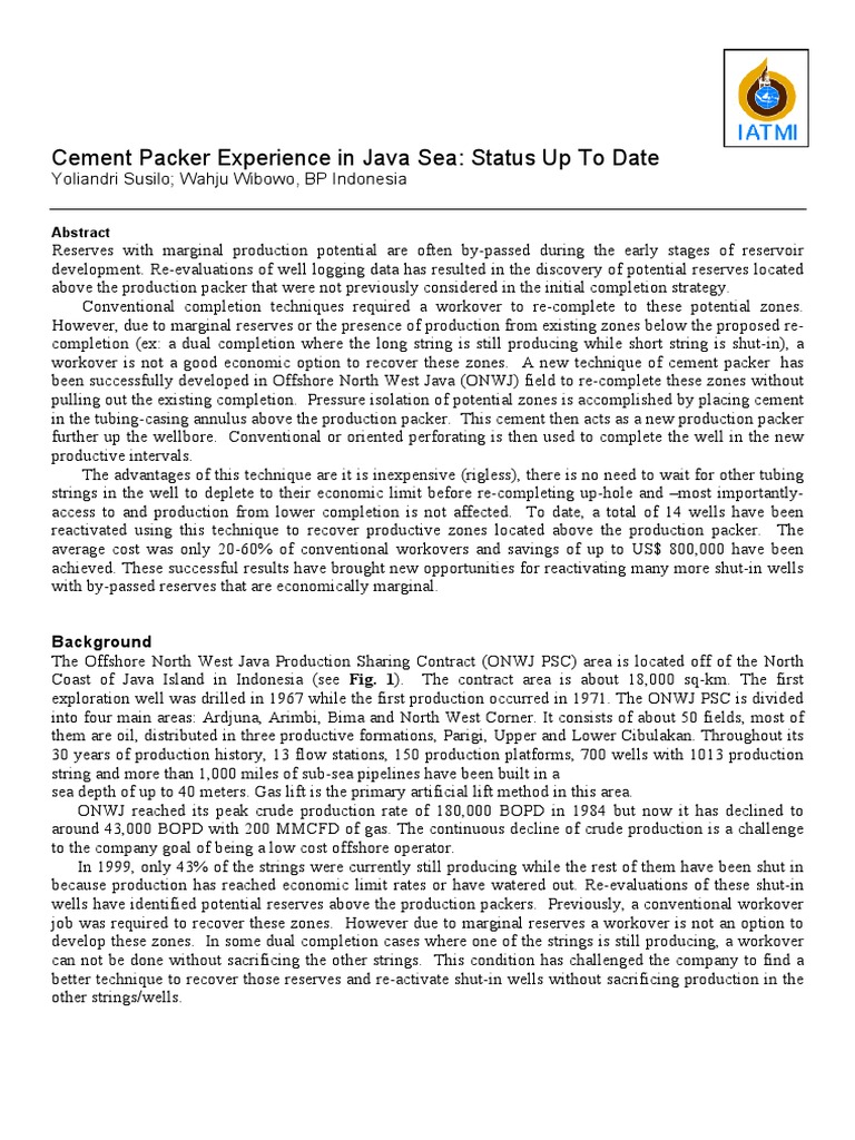Cement Packer Experience | PDF | Casing (Borehole) | Drilling Rig