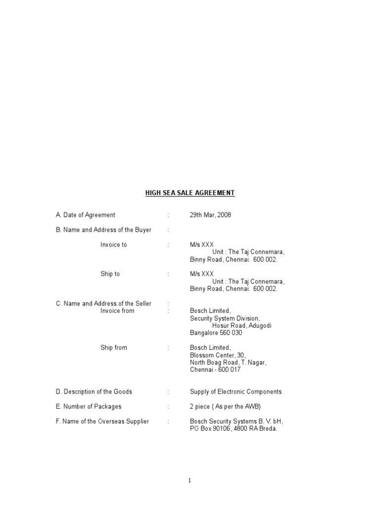 HSS Agreement | PDF | Invoice | Services (Economics)