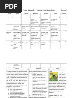 Grade One Environmental Activities Worksheet | PDF