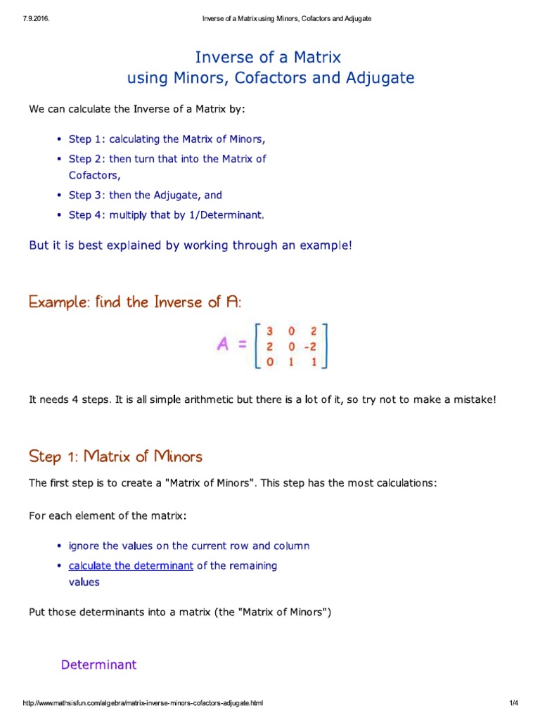 Inverzne Matrice | PDF
