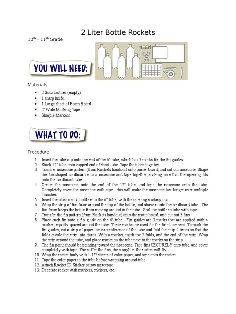 2 Liter Bottle Rockets | PDF