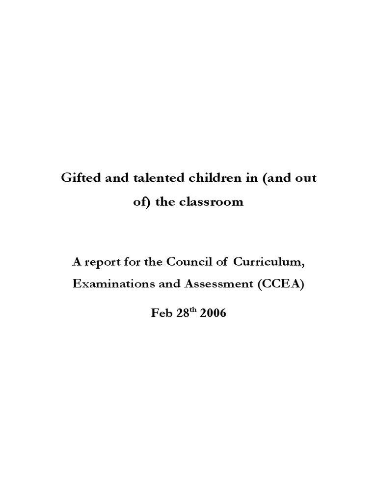 Gifted and Talented Children | PDF | Intellectual Giftedness | Gifted ...