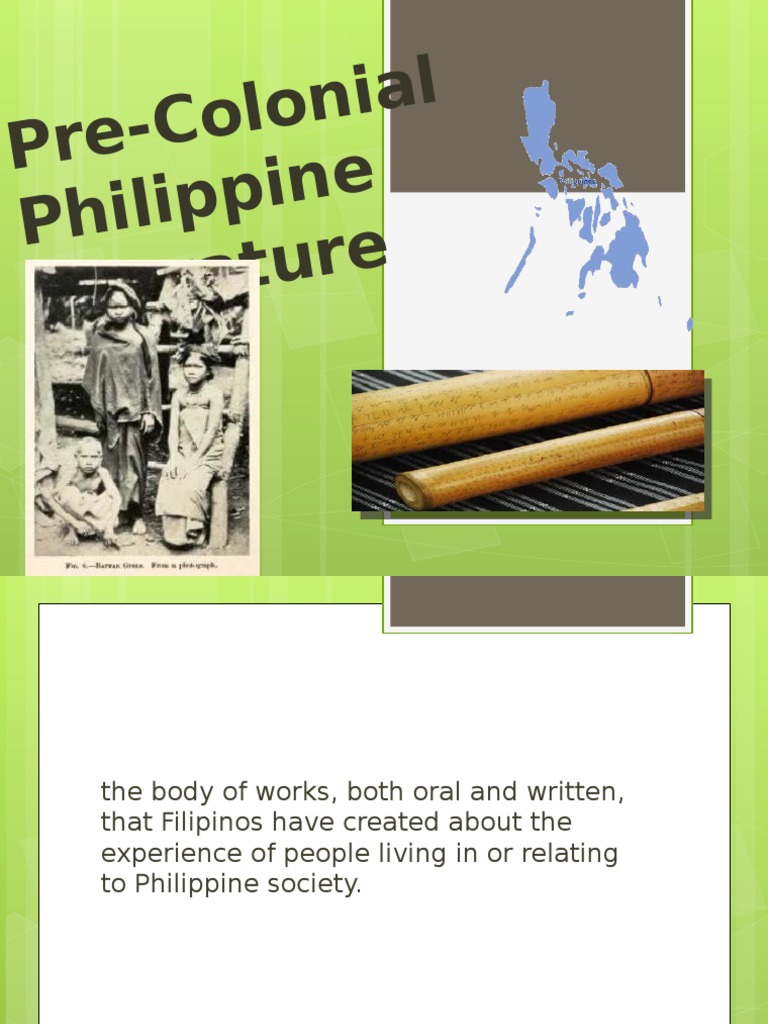 Literature in the Philippines during the Pre-colonial Era | Philippines ...