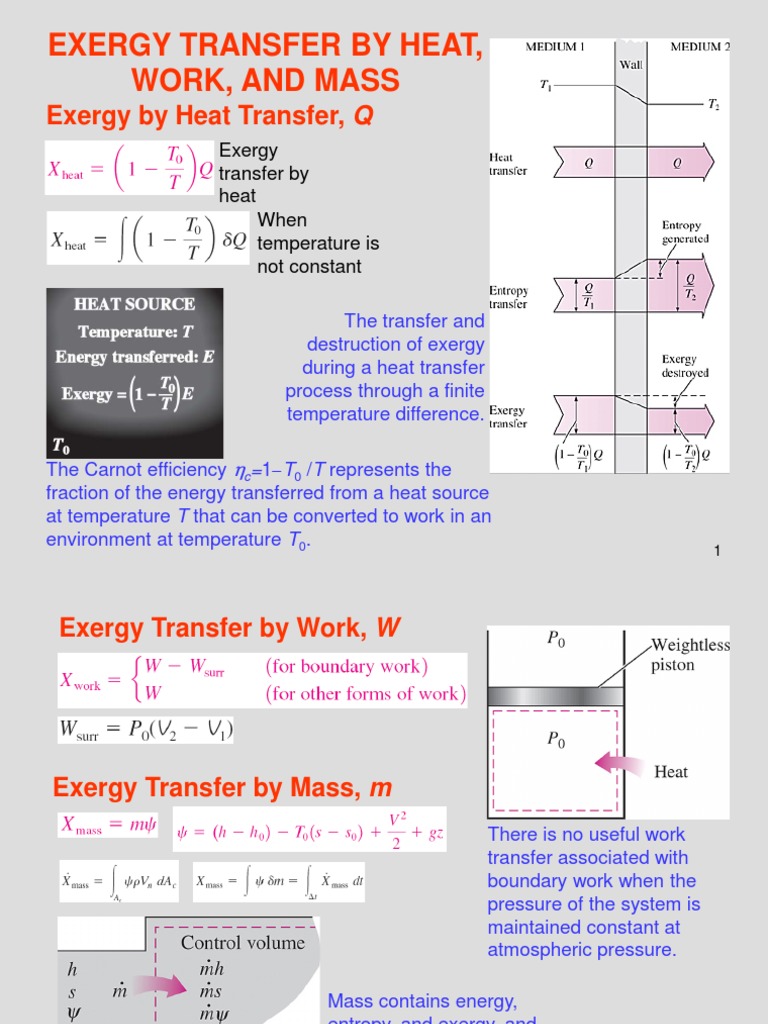 Thermodynamics Exergy Lectures | PDF | Exergy | Entropy