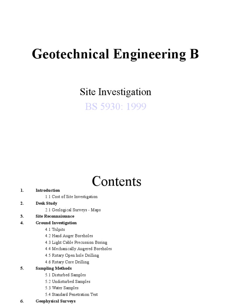 2 - Site Investigation | PDF | Geophysical Survey (Archaeology ...