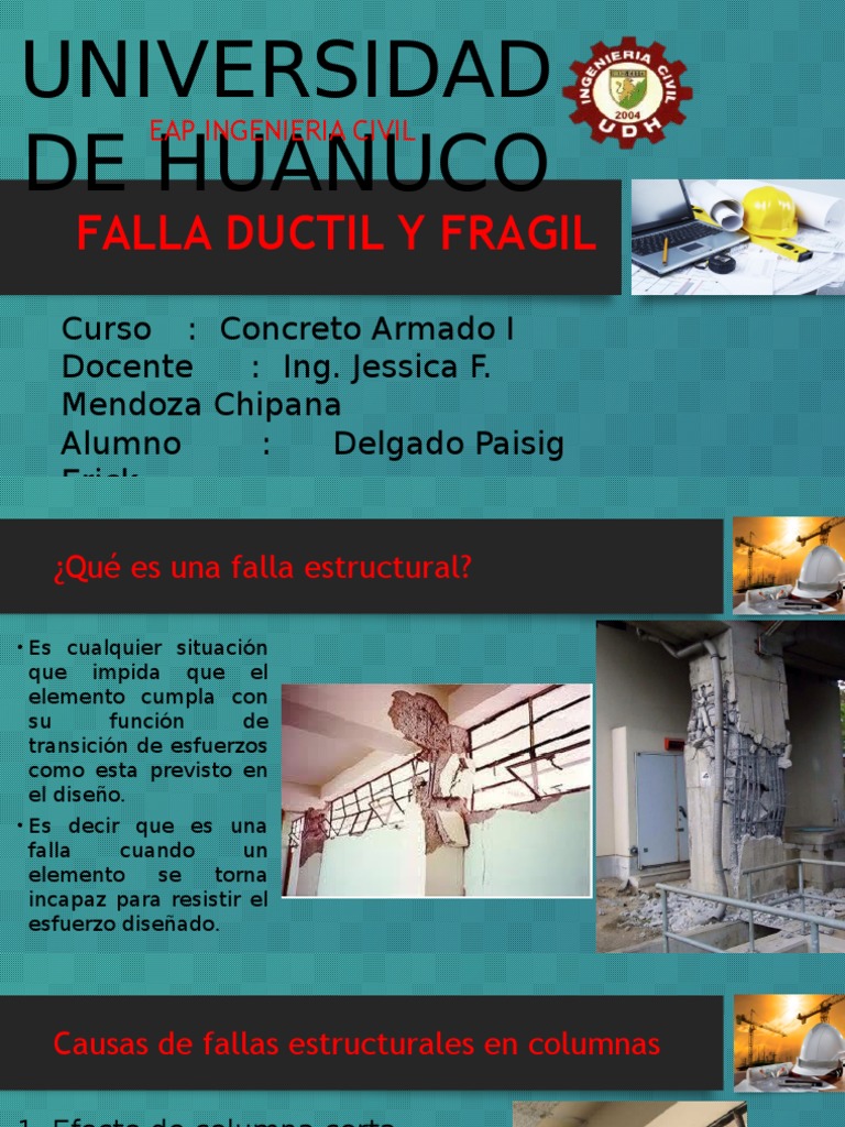 Diferencias entre falla dúctil y frágil | PDF