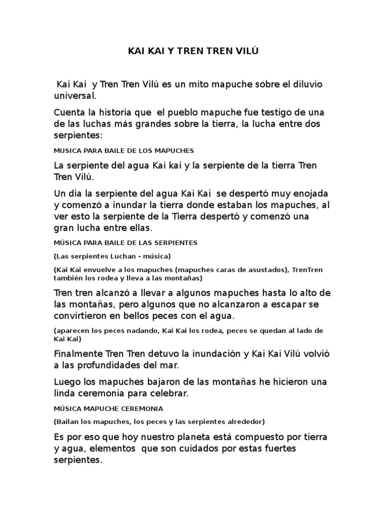 Tren Tren y Kai Kai Vilu | PDF