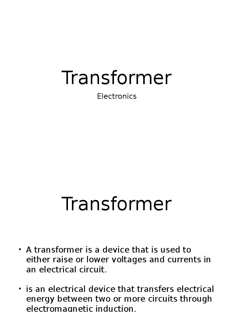 Transformer Report | PDF