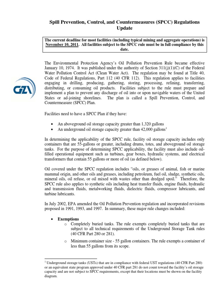 SPCC Guidance | PDF | Clean Water Act | United States Environmental ...