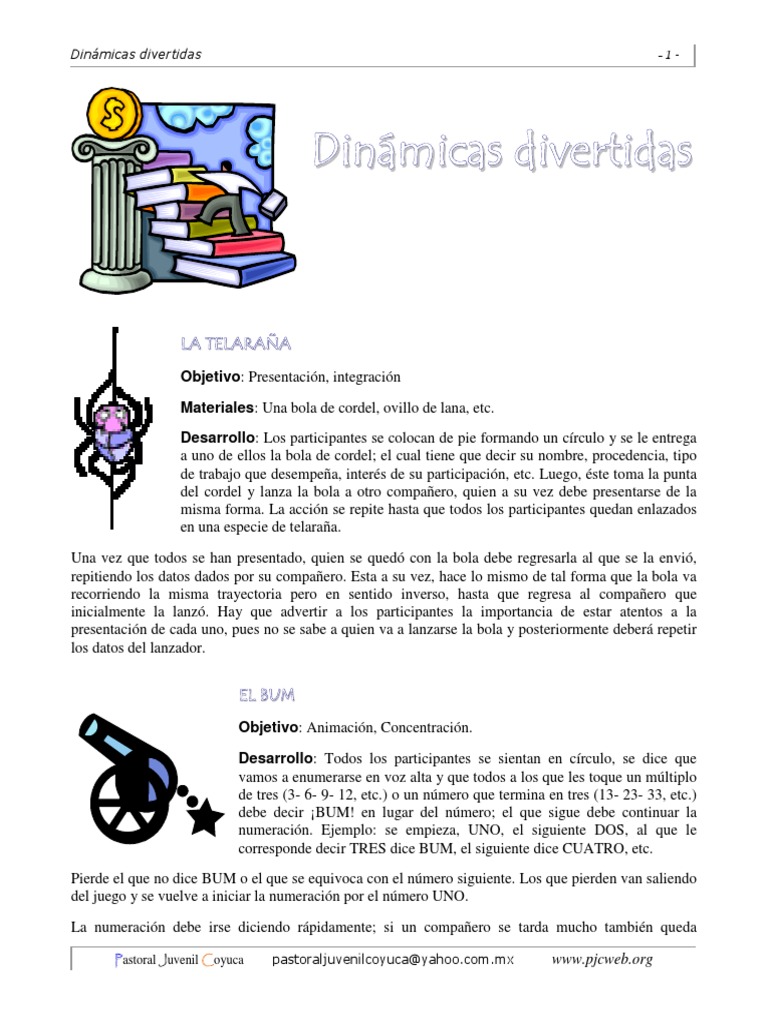 Dinámicas Divertidas para Secundaria | PDF | Animación | León
