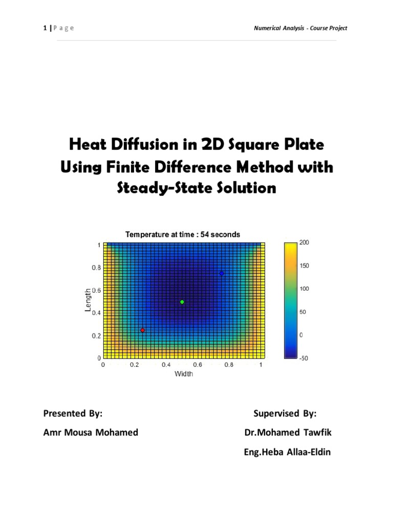 2D Heat Equation Code Report | Download Free PDF | Finite Difference ...