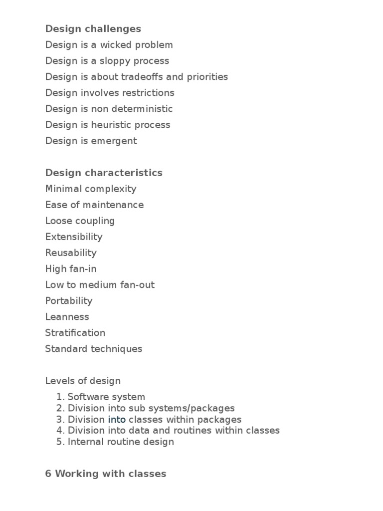 Code Complete | PDF | Class (Computer Programming) | Inheritance ...