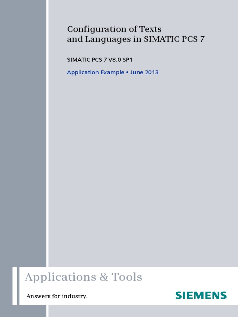 Application PCS 7 Multilingual V801 en PDF | PDF | Character Encoding ...