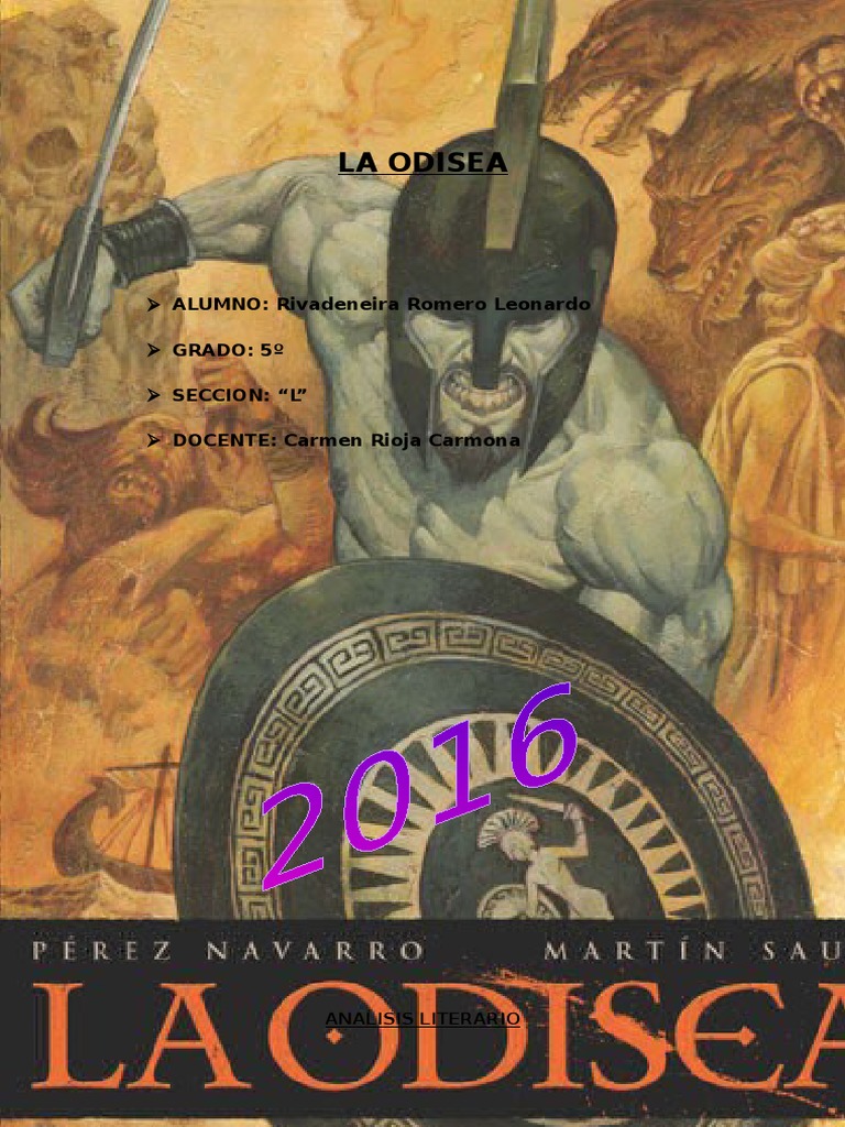 Analisis Literario - La Odisea | PDF | Odiseo | Homero