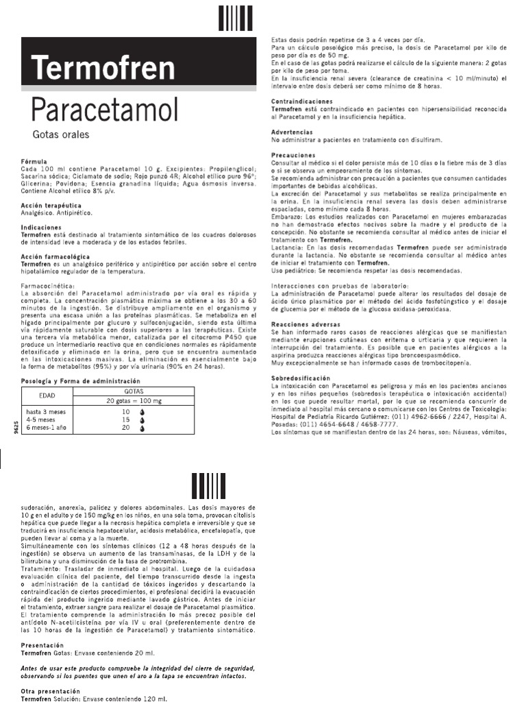 Termofren Gotas | PDF