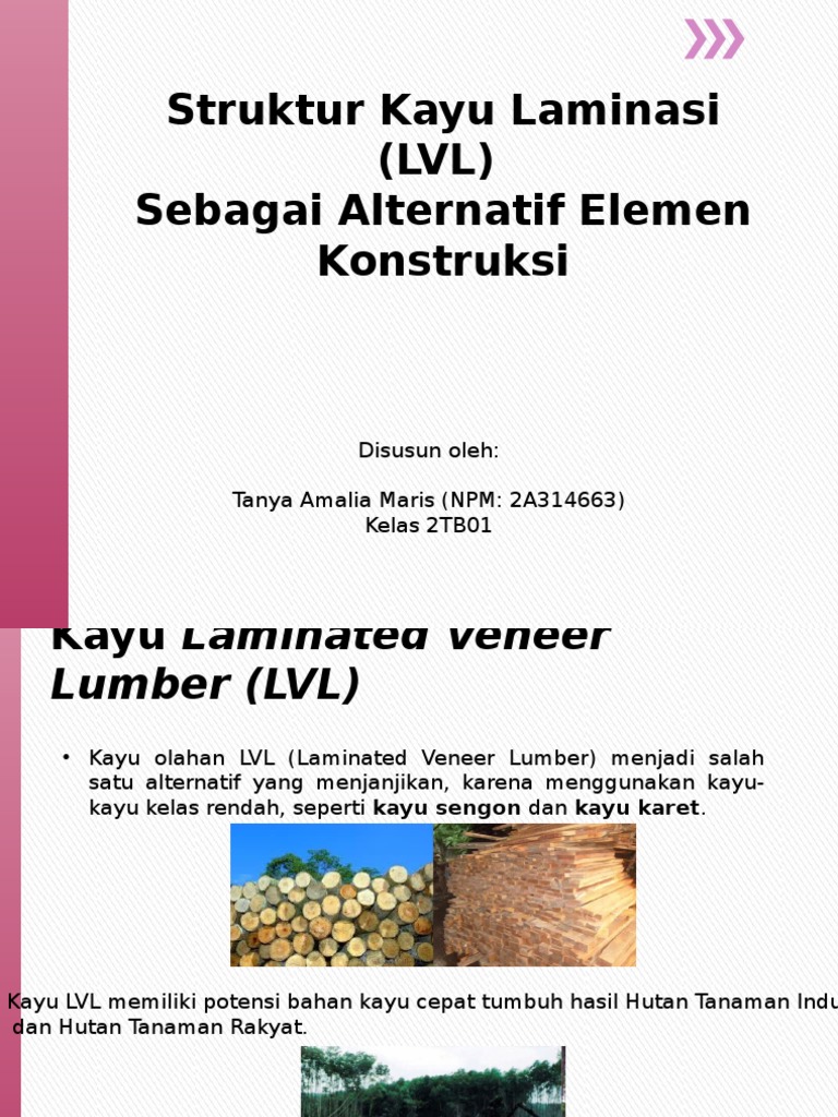 Struktur Kayu Laminated Veneer Lumber (LVL) | PDF