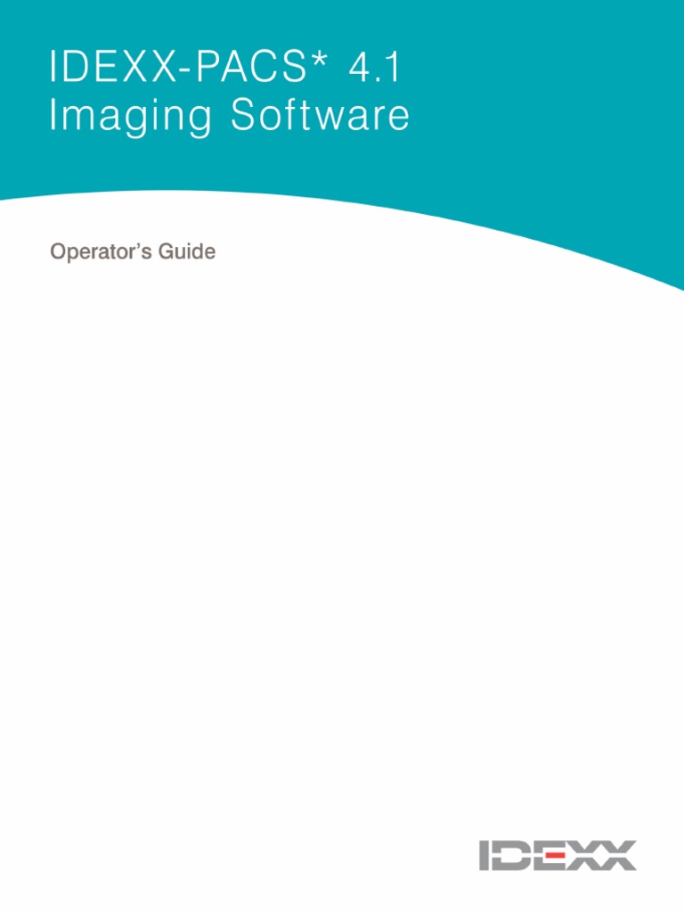 IDEXX PACS Operators Guide | PDF | Image Scanner | Microsoft Windows
