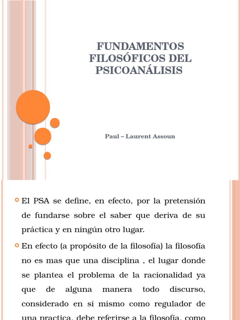 Fundamentos Filosóficos Del Psicoanálisis | PDF | Conocimiento | Epistemología