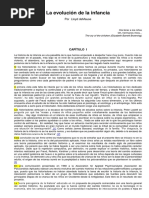 Evolución de la Infancia según Demause | PDF | Psicoanálisis | Adultos