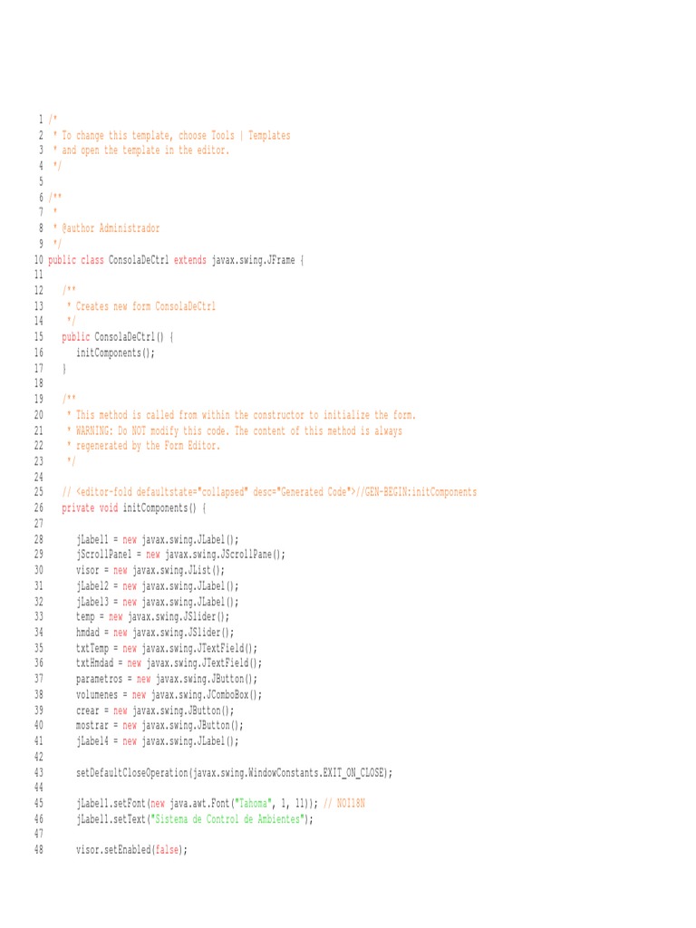 Public Class Extends: "Tahoma" "Sistema de Control de Ambientes" | PDF ...