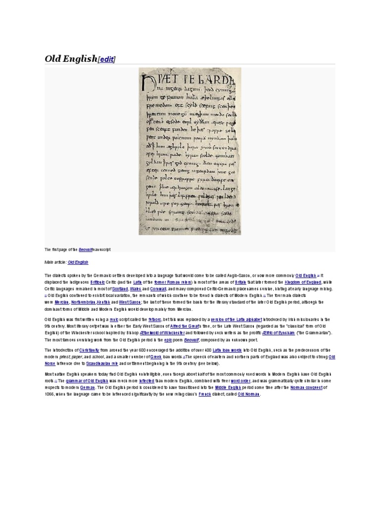 Old English | PDF